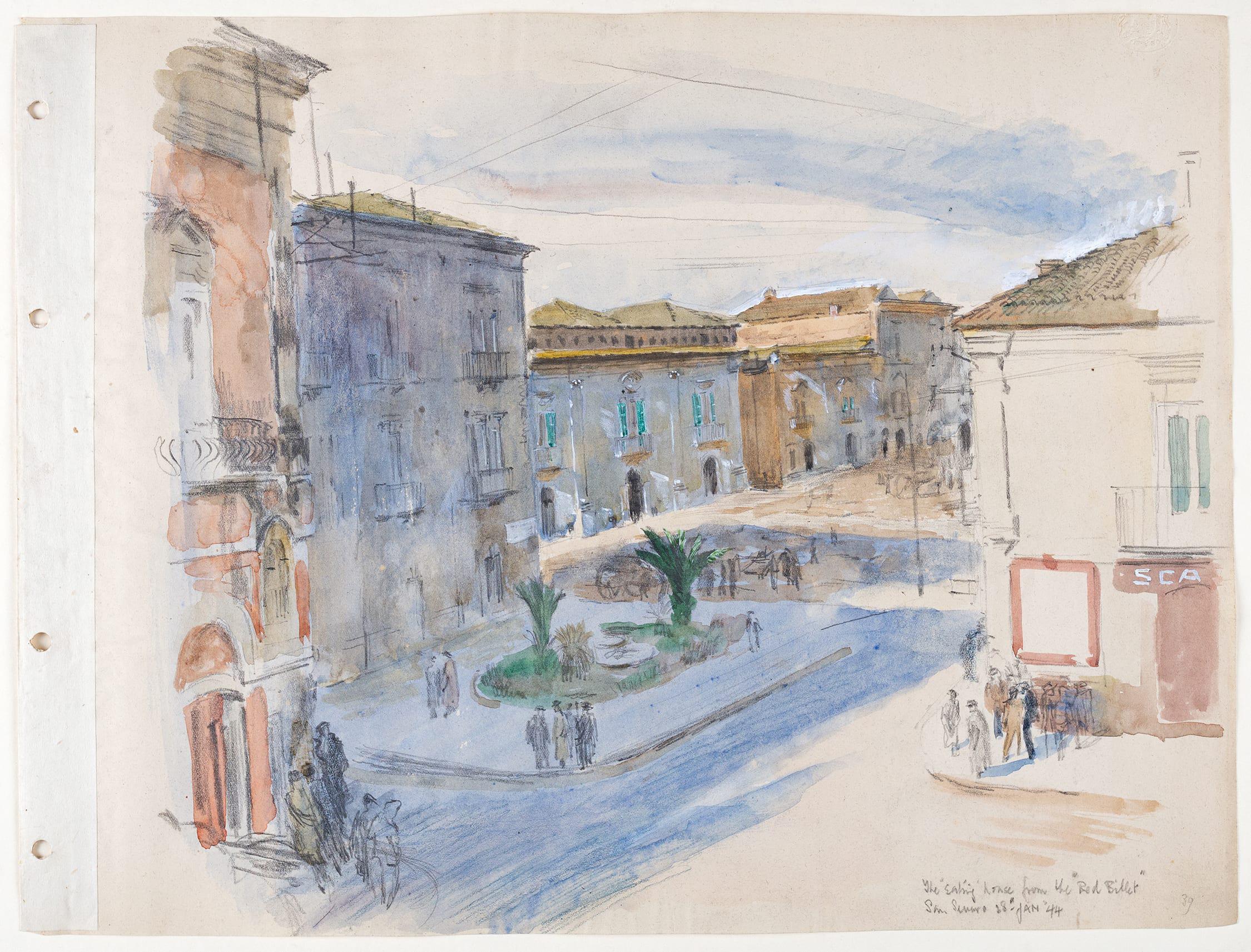 Brookshaw, Percy Drake (1907 – 1993) – P.33: ‘The ‘Eating’ house from ...