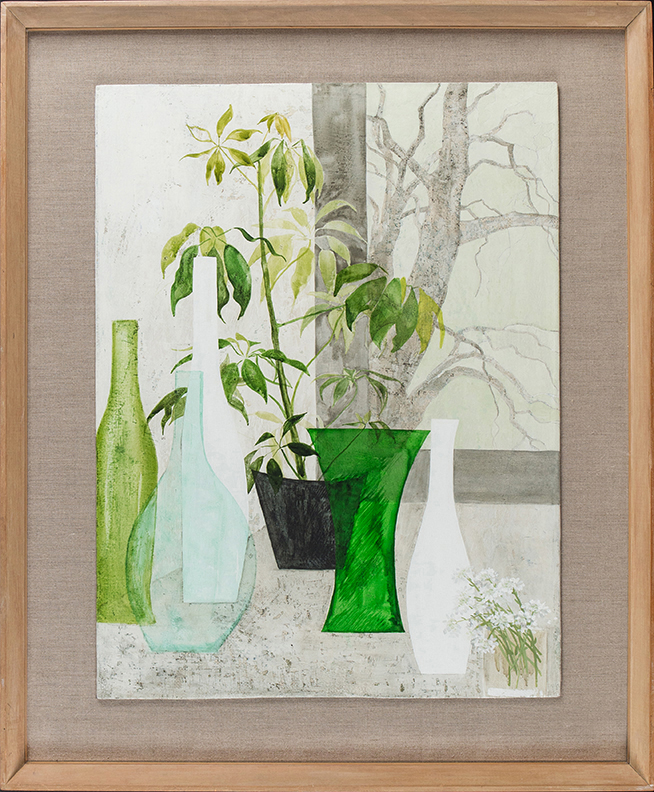 Verren, Angela (born 1930) – ‘Green and White’. | ABBOTT and HOLDER
