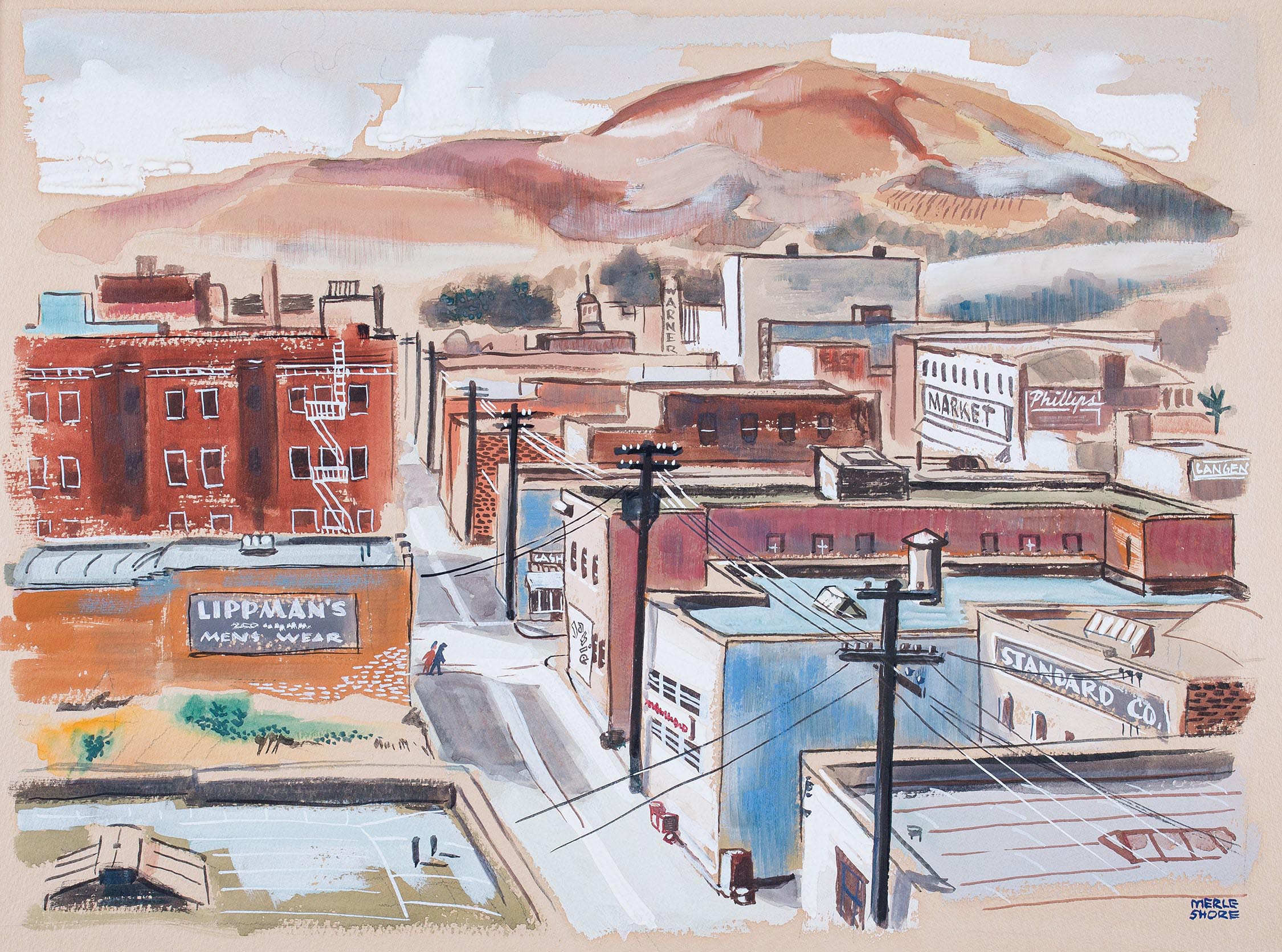 Shore, Merle (born 1925) – Mid Western Town. | ABBOTT and HOLDER