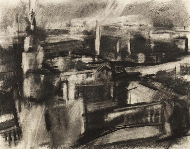 CREFFIELD Dennis (b.1931) – ‘Landscape, Greenwich’. | ABBOTT and HOLDER