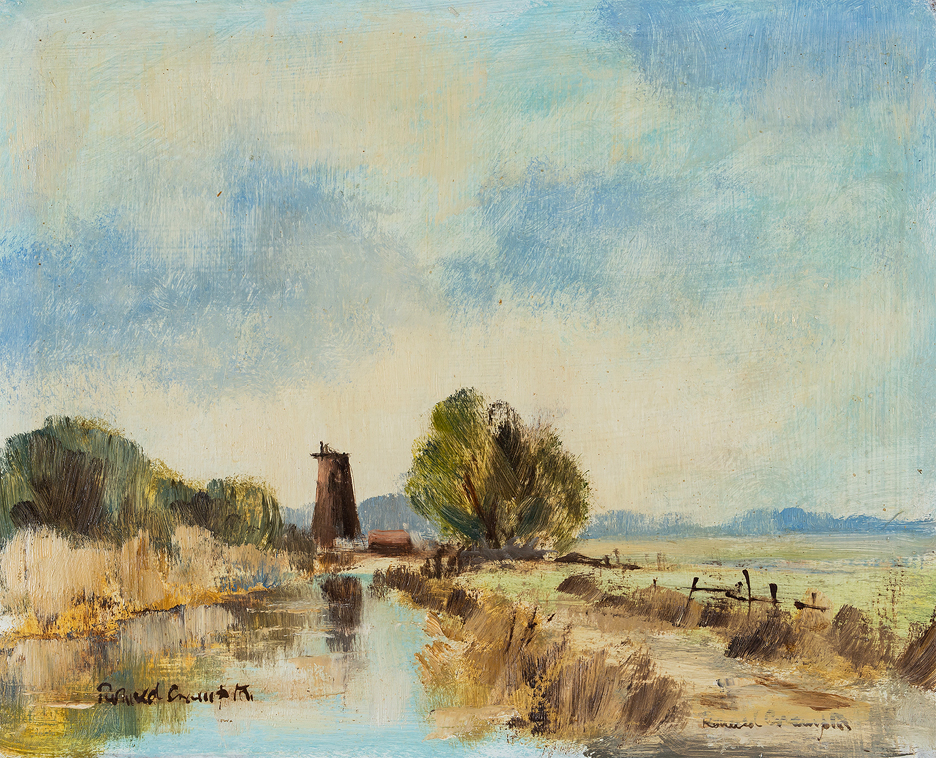 CRAMPTON Ronald (1905-1985) – ‘Stubb Mill near Hickling’, Norfolk ...