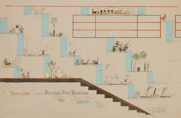 CRAIG Edward (‘Edward Carrick’) (1905-1998) – ‘Victoria News Theatre ...