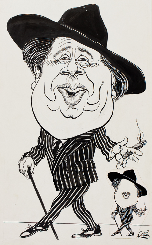 COLE Richard (b.1942) – ‘George Melly’. | ABBOTT and HOLDER