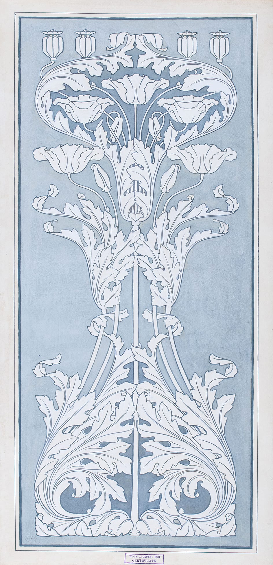 CLOUTING Josephine (c.1900) – Design for an art nouveau panel. | ABBOTT ...