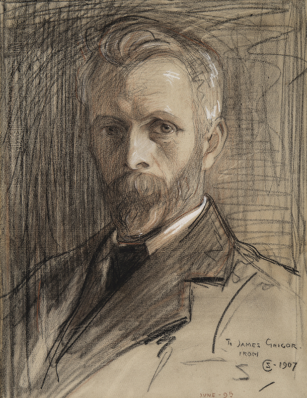 CARMICHAEL Stewart (1867-1950) – Portrait of James Grigor. | ABBOTT and ...