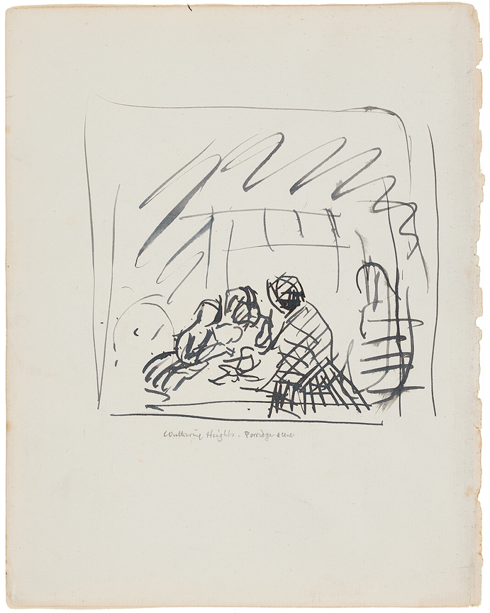 CLARKE HALL Edna (1879-1979) – ‘Wuthering Heights, Porridge scene ...