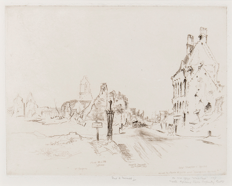 FARRELL Frederick Arthur (1882-1935) – ‘Ypres’. | ABBOTT and HOLDER