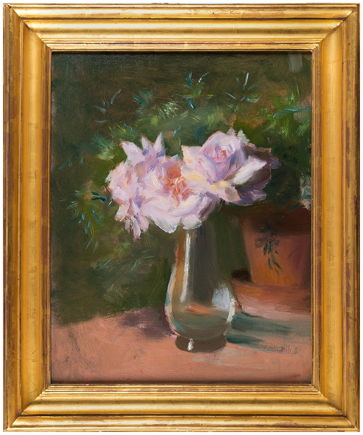 GRAY Douglas Stannus (1890-1959) – A vase of old fashioned roses ...
