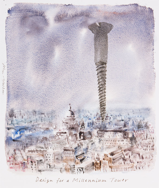 GLASHAN John (1927-1999) – ‘Design for a Millennium Tower’. | ABBOTT ...
