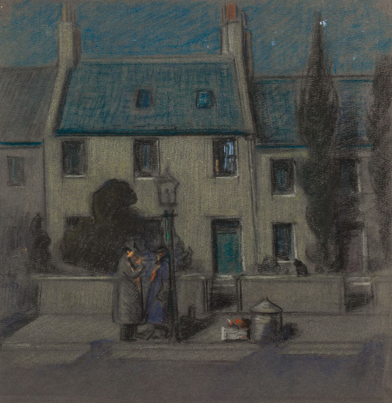 GEORGE Frederick William (1889-1971) – Street at night. | ABBOTT and HOLDER