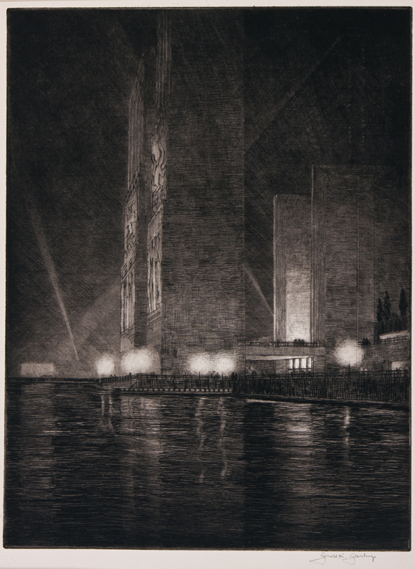 GEERLINGS Gerald (1897-1998) – ‘Grand Canal, America. | ABBOTT and HOLDER