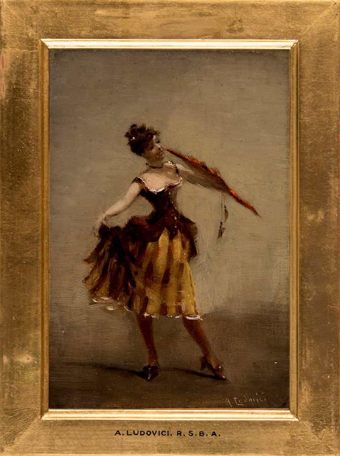 LUDOVICI Albert Jnr (1852-1932) – A fan dancer. | ABBOTT and HOLDER