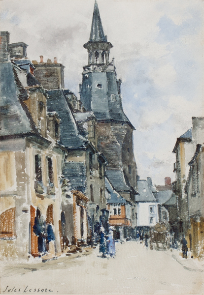 LESSORE Jules (1849-1891) – ‘Honfleur’. | ABBOTT and HOLDER