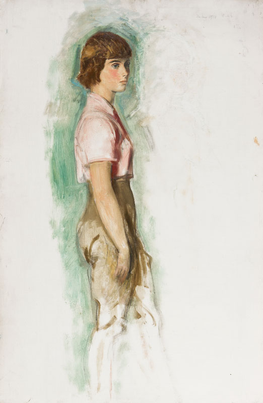 LAWRENCE Alfred Kingsley R.A. (1893-1975) – Portrait study. | ABBOTT ...