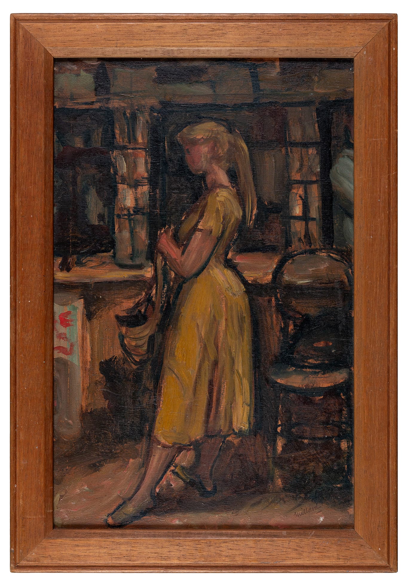 MILLARD Patrick (1902-1972) – Girl in yellow. | ABBOTT and HOLDER