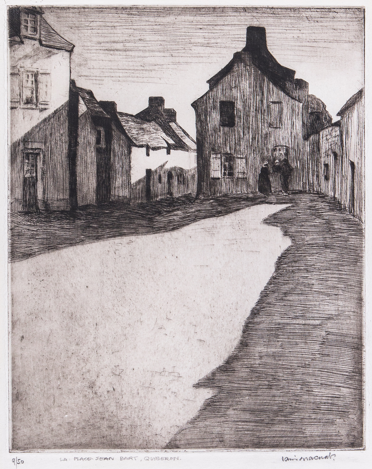 MACNAB Iain (1890-1967) – ‘La Place Jean Bart, Quiberon’. | ABBOTT and ...