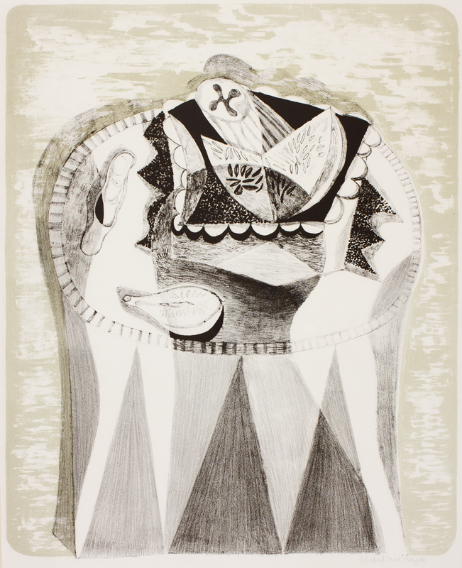 MACBRYDE Robert (1913-1966) – ‘Still-life with figure and water melon ...