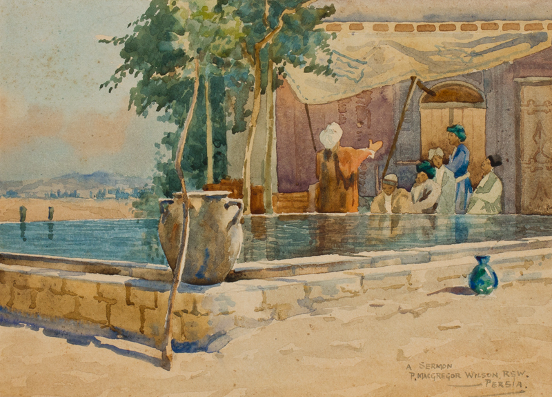 MACGREGOR WILSON Peter R.S.W. (1856-1928) – Iran (Persia), ‘A sermon at ...