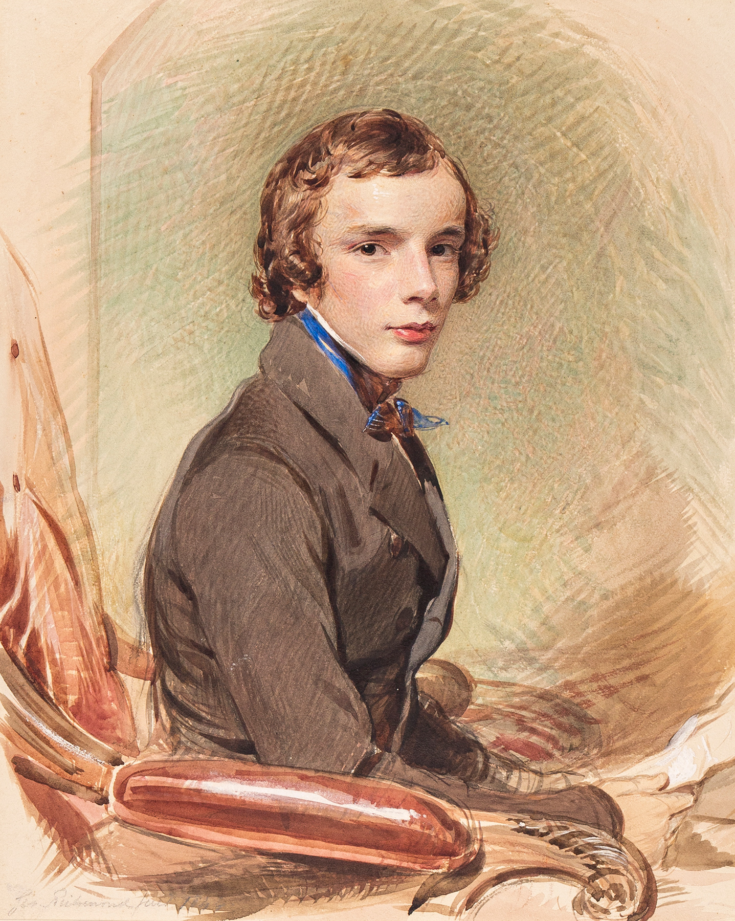 RICHMOND George R.A. (1809-1896) – Portrait of a boy, possibly the ...