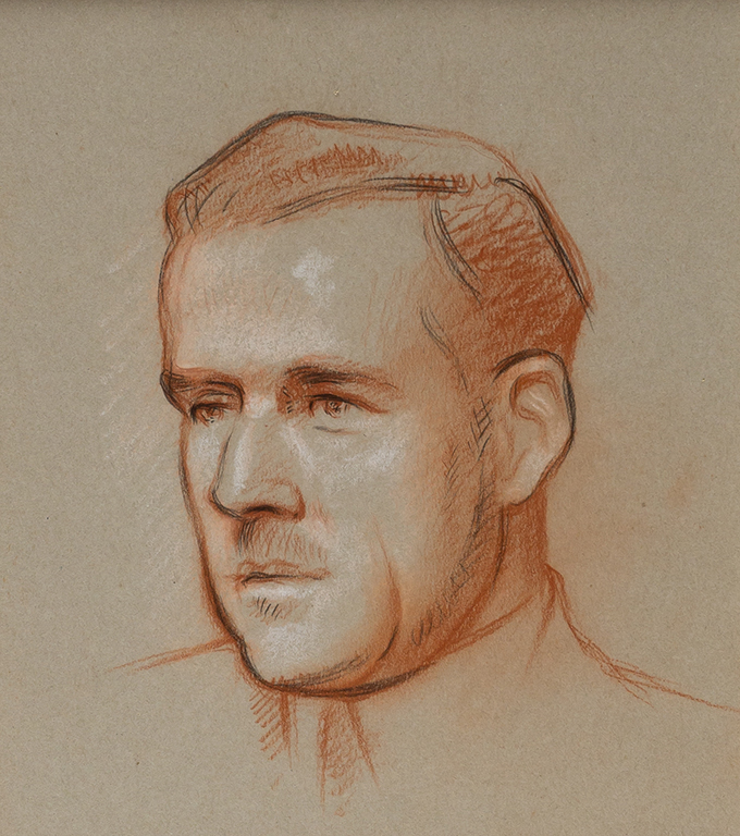 ROTHENSTEIN Sir William N.E.A.C. (1872-1945) – Head of a Man. | ABBOTT ...