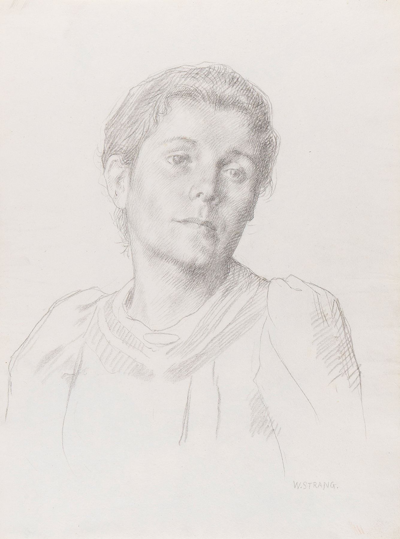 STRANG William R.A. R.E. (1859-1921) – Agnes Strang, the artist’s wife ...