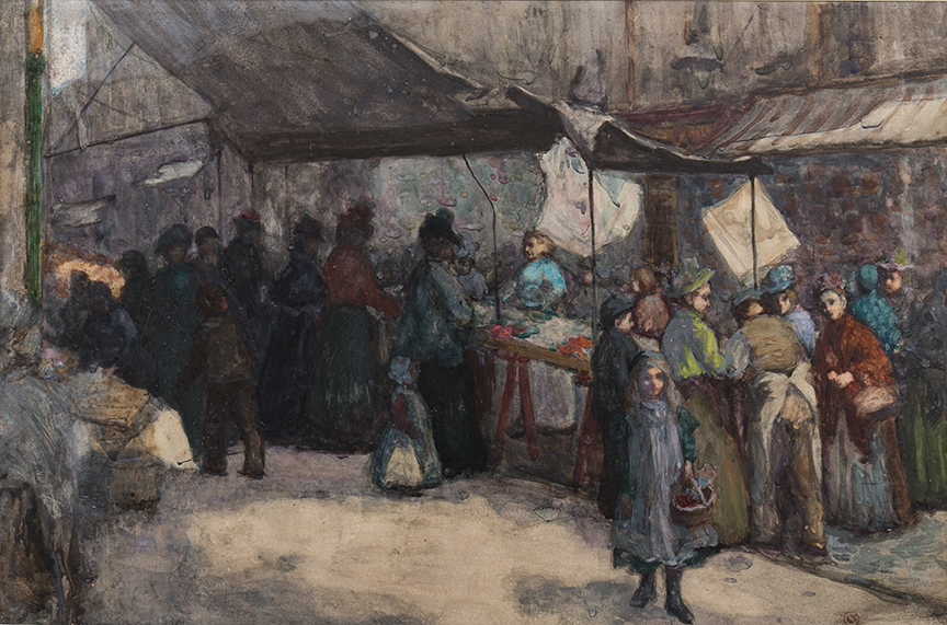 SMITHARD George Reginald (1873-1919) – Market scene. | ABBOTT and HOLDER