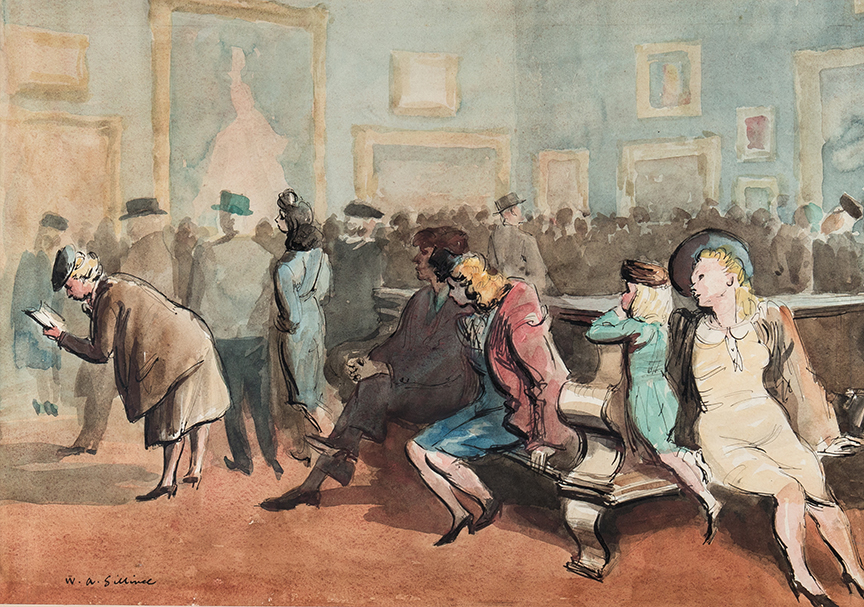 SILLINCE William Augustus (1906-1974) – At the Gallery. | ABBOTT and HOLDER