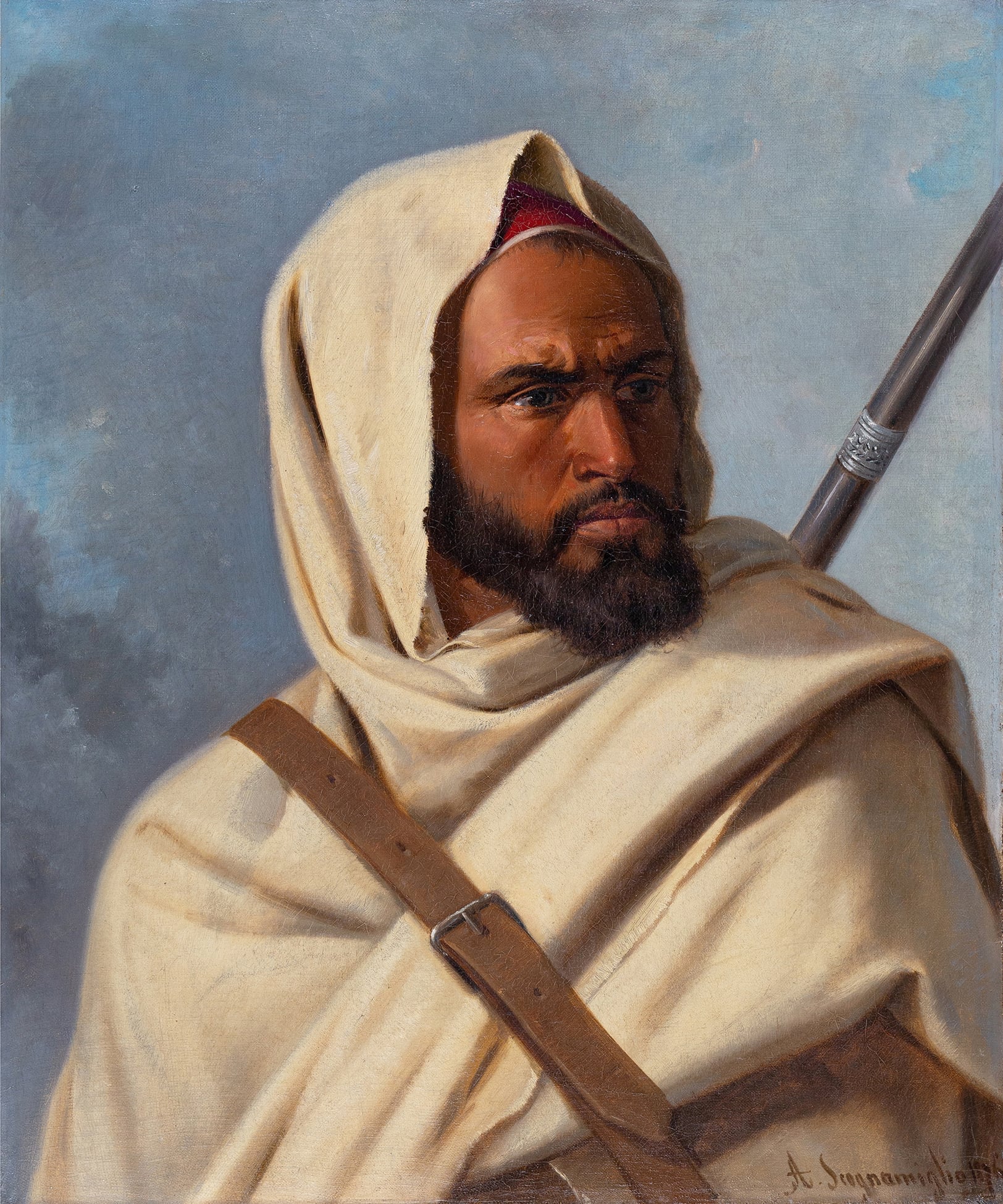 SCOGNAMIGLIO Antonio (19th century) – A Berber Warrior. | ABBOTT and HOLDER
