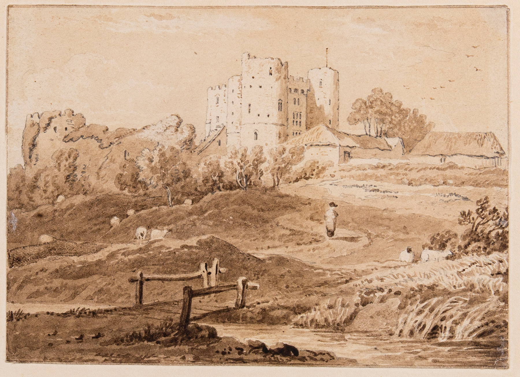 SALTWOOD CASTLE (Subject) Kent. Circa 1820. – Saltwood Castle. | ABBOTT ...