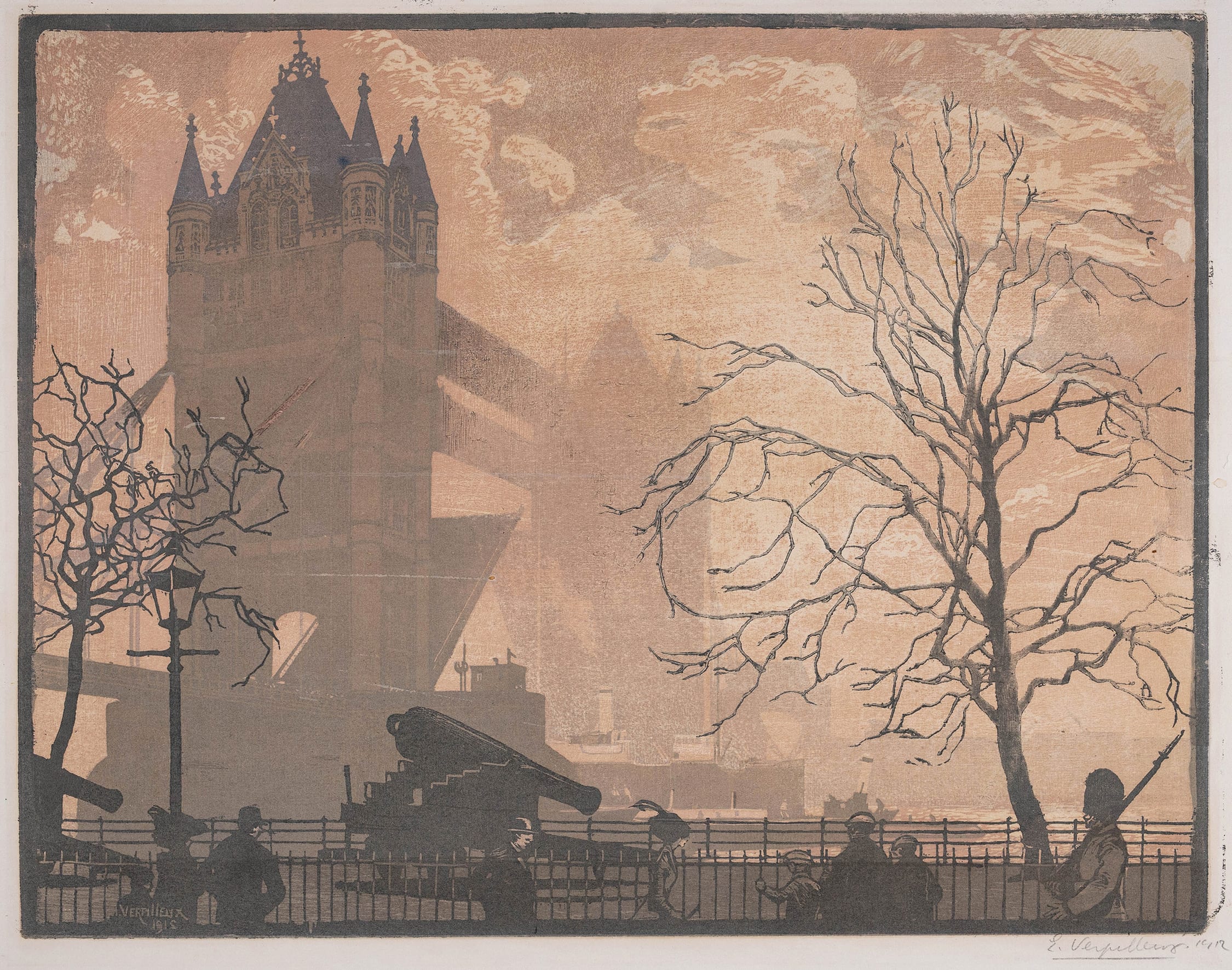 VERPILLEUX Emile Antoine (1888-1964) – ‘Tower Bridge’. | ABBOTT and HOLDER