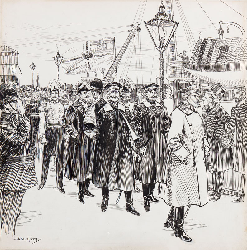 TEBBY Arthur Kemp (1865-1935) – ‘Our Imperial Guest the Kaiser and his ...