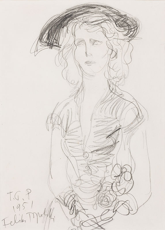 TOPOLSKI Feliks R.A. (1907-1989) – ‘Rose Marie Duncan’, wife of the ...