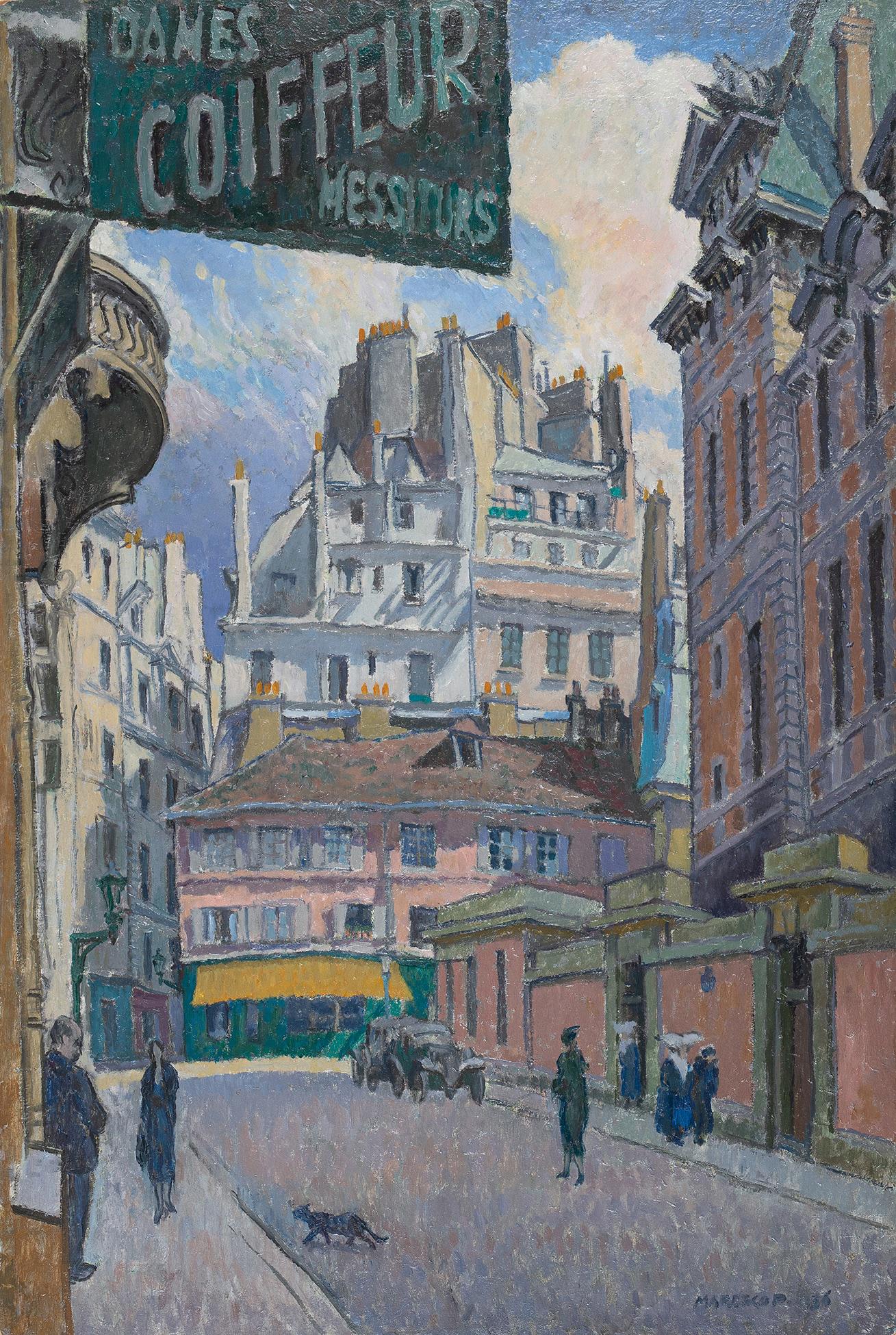 Pearce, Charles Maresco (1874 – 1964) – France; Paris, ‘Rue de l’Abbaye ...