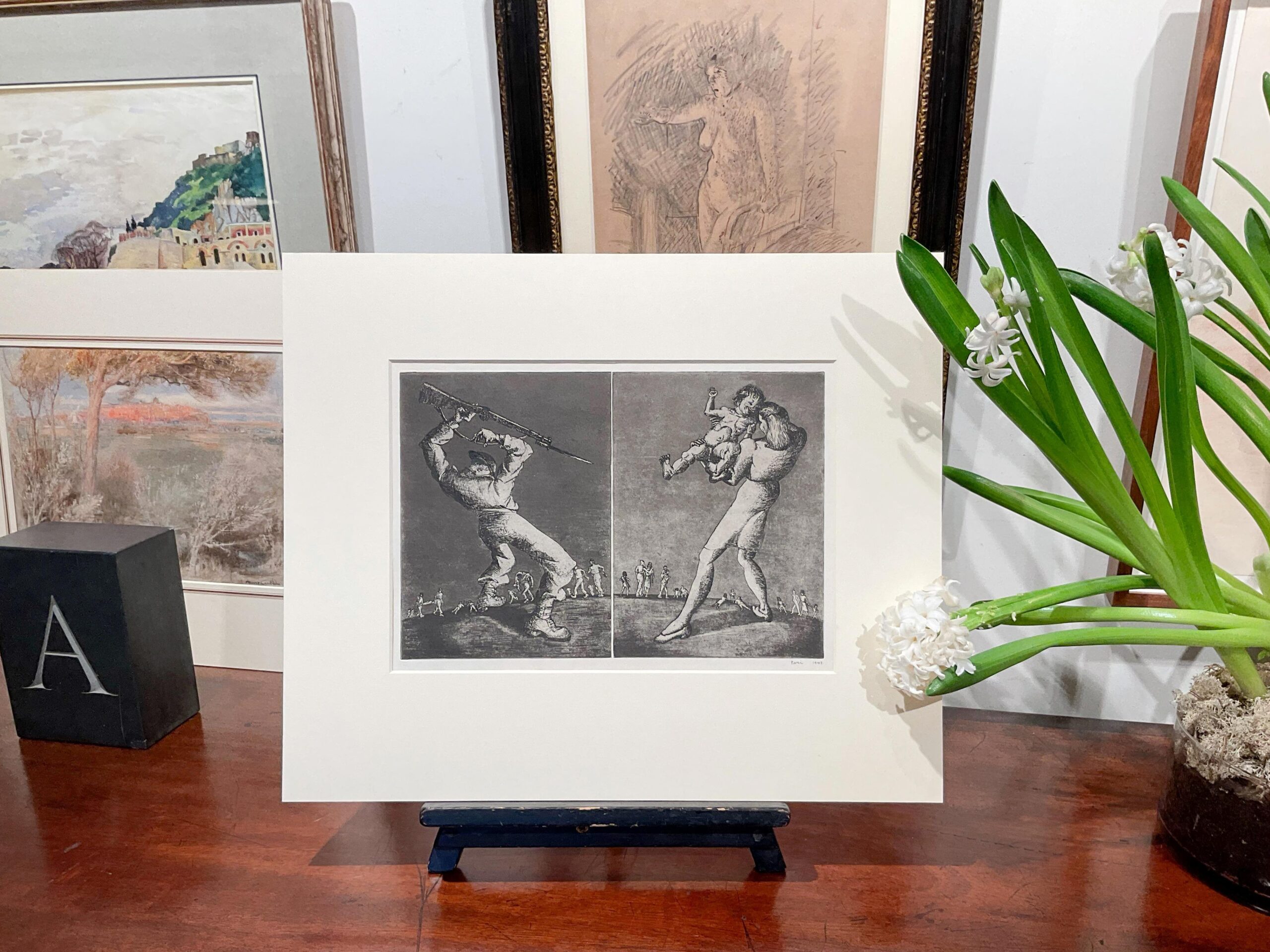 Peri, Peter Laszlo (1899 – 1967) – ‘Fighting for His Family II ...