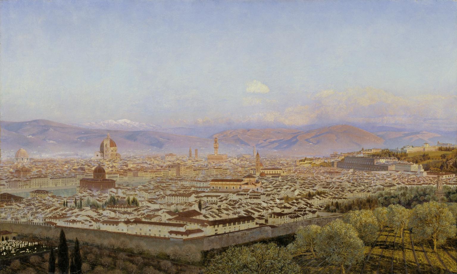 Brett A.R.A., John (1831 – 1902) – Italy; Florence, ‘Nannie Mulock ...