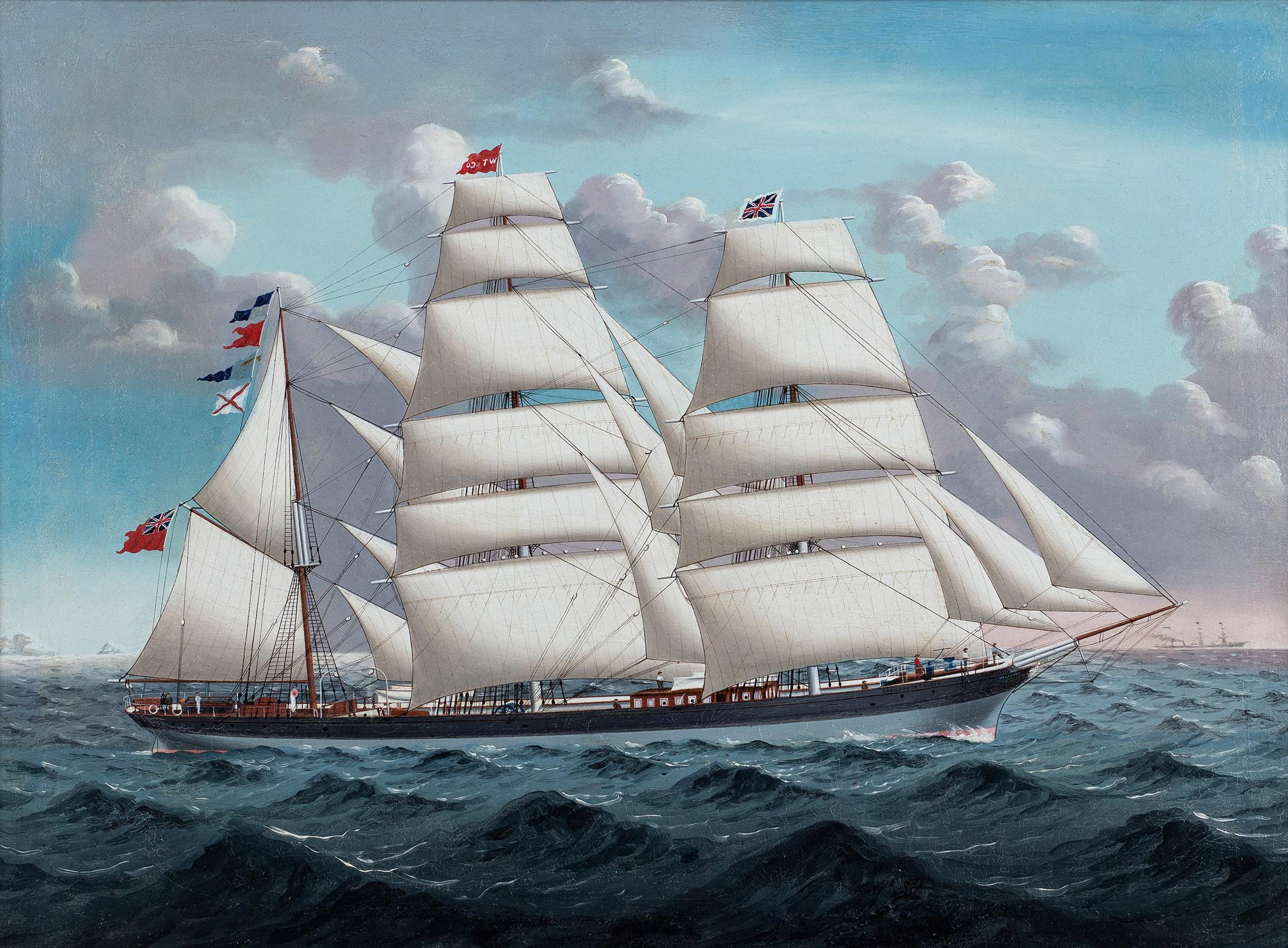 ANON (Nineteenth-Century) – The ‘Carnarvon Castle’ (built 1867) rigged ...