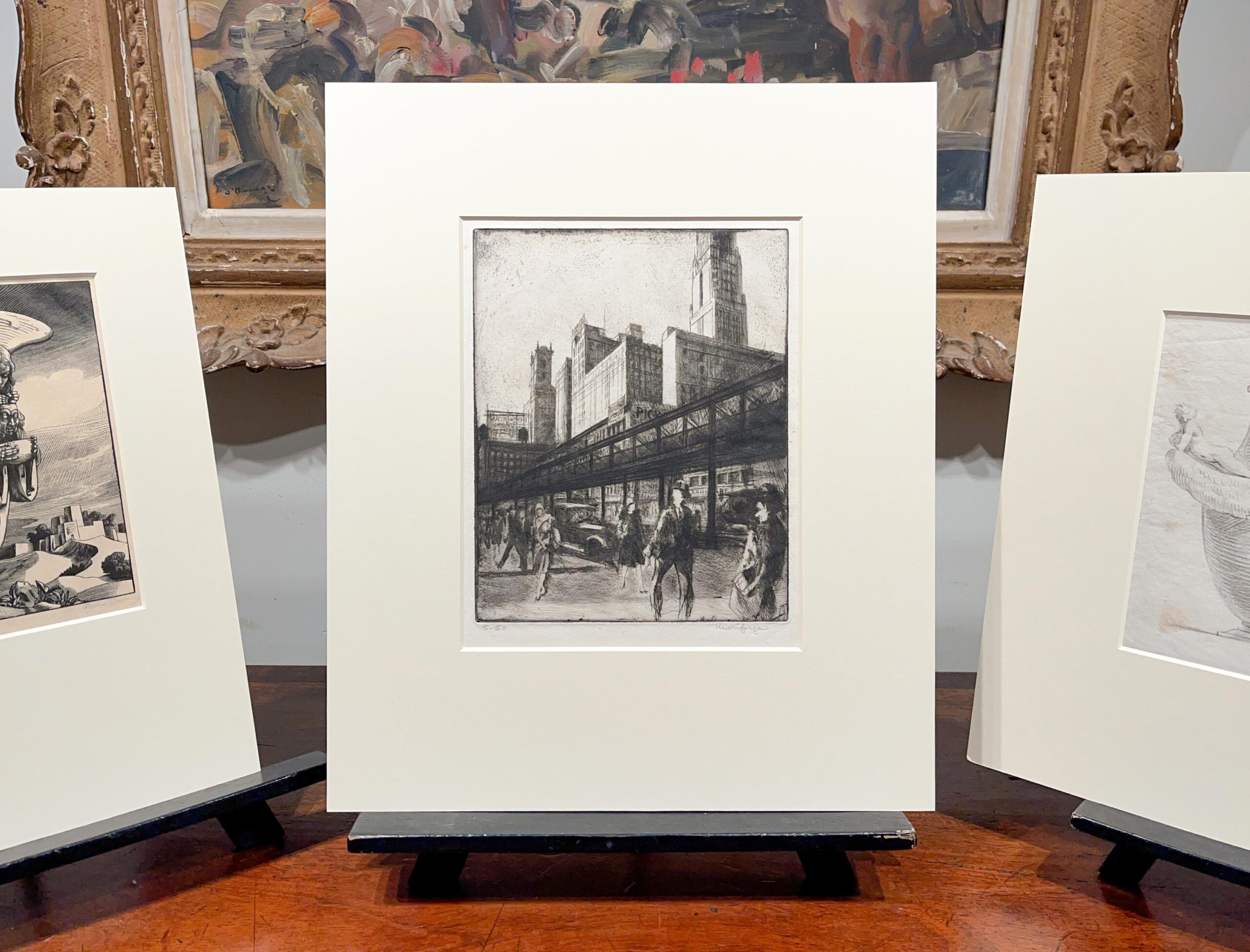 Farge, Henri (1884 – 1970) – New York; the Bush Building in West 42nd ...