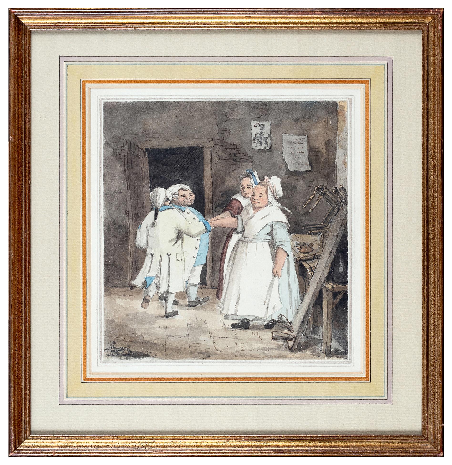 ANON (Nineteenth-Century) – PAIR; two dancing scenes. The first ...