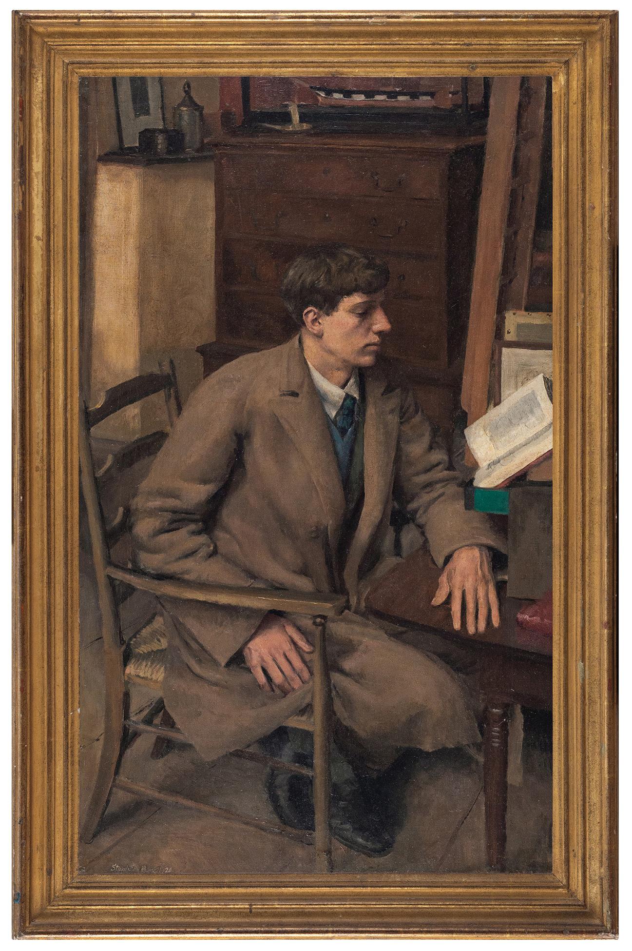 Bone N.E.A.C., Stephen (1904 – 1958) – Gavin Bone (1903-1942) reading ...