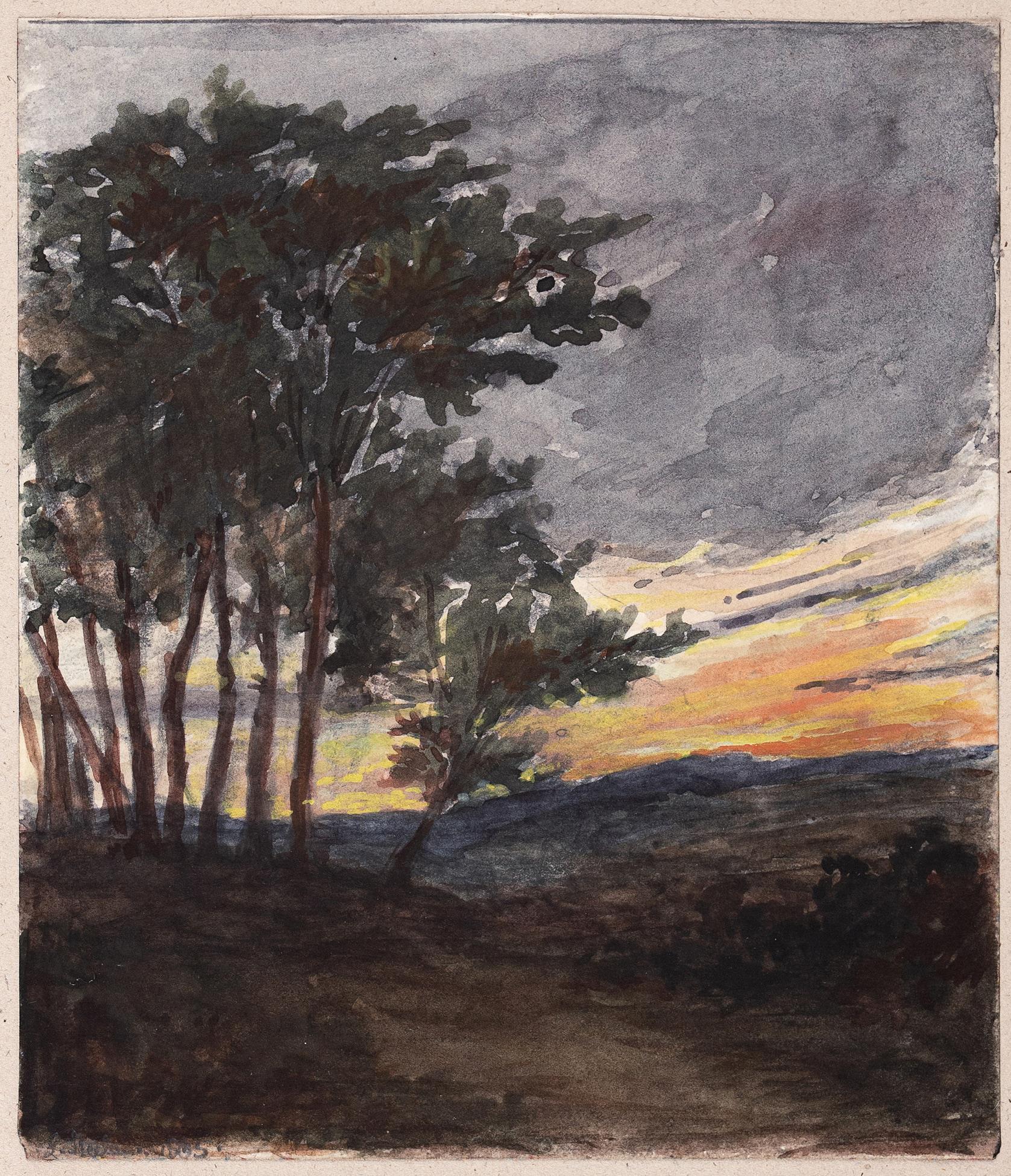 Stark (Attributed to), Arthur James (1831 – 1902) – Sunset. | ABBOTT ...