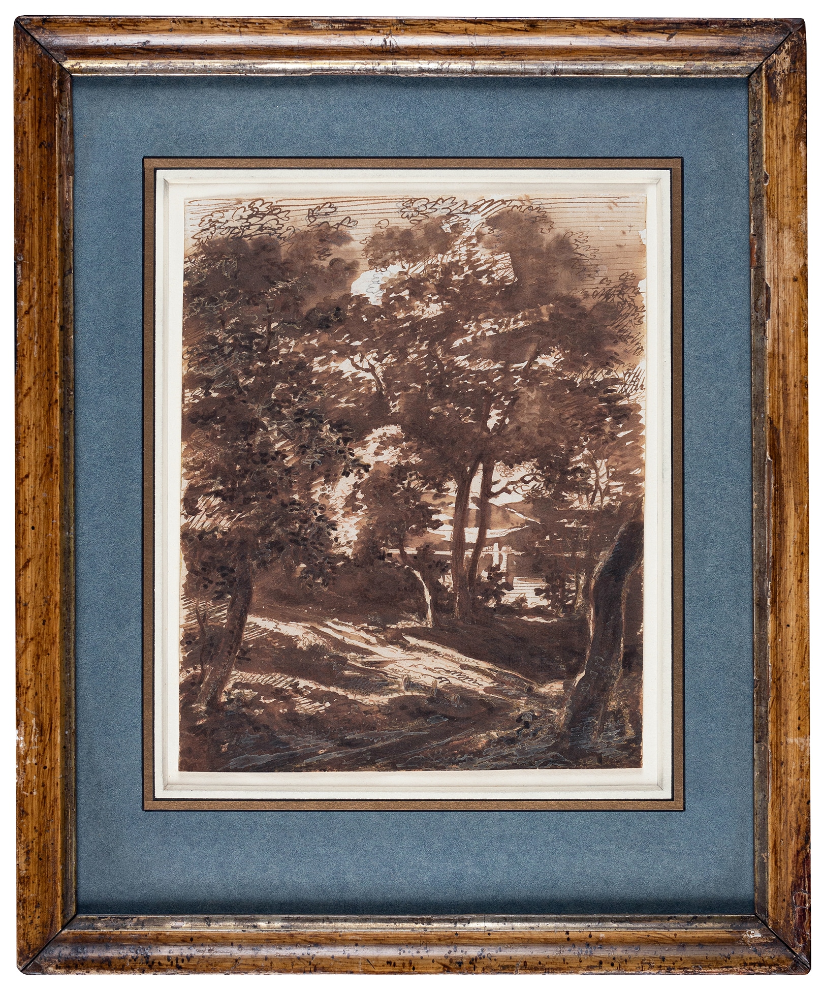 von Dillis, Johann George (1759 – 1841) – Trees with a view to a lake ...