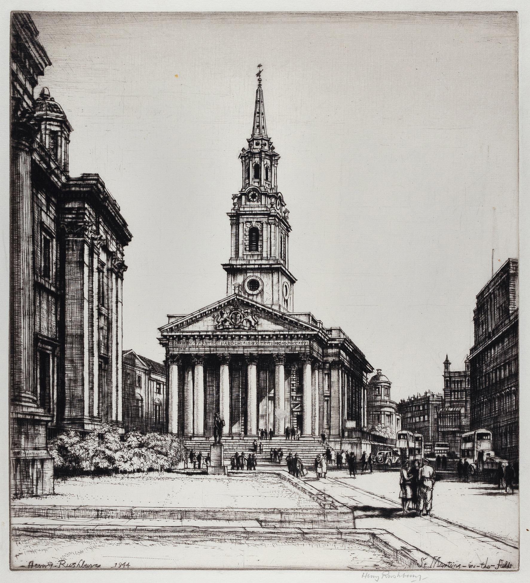 Rushbury R.A. R.E., Sir Henry (1889 – 1968) – London; ‘St Martin-in-the ...
