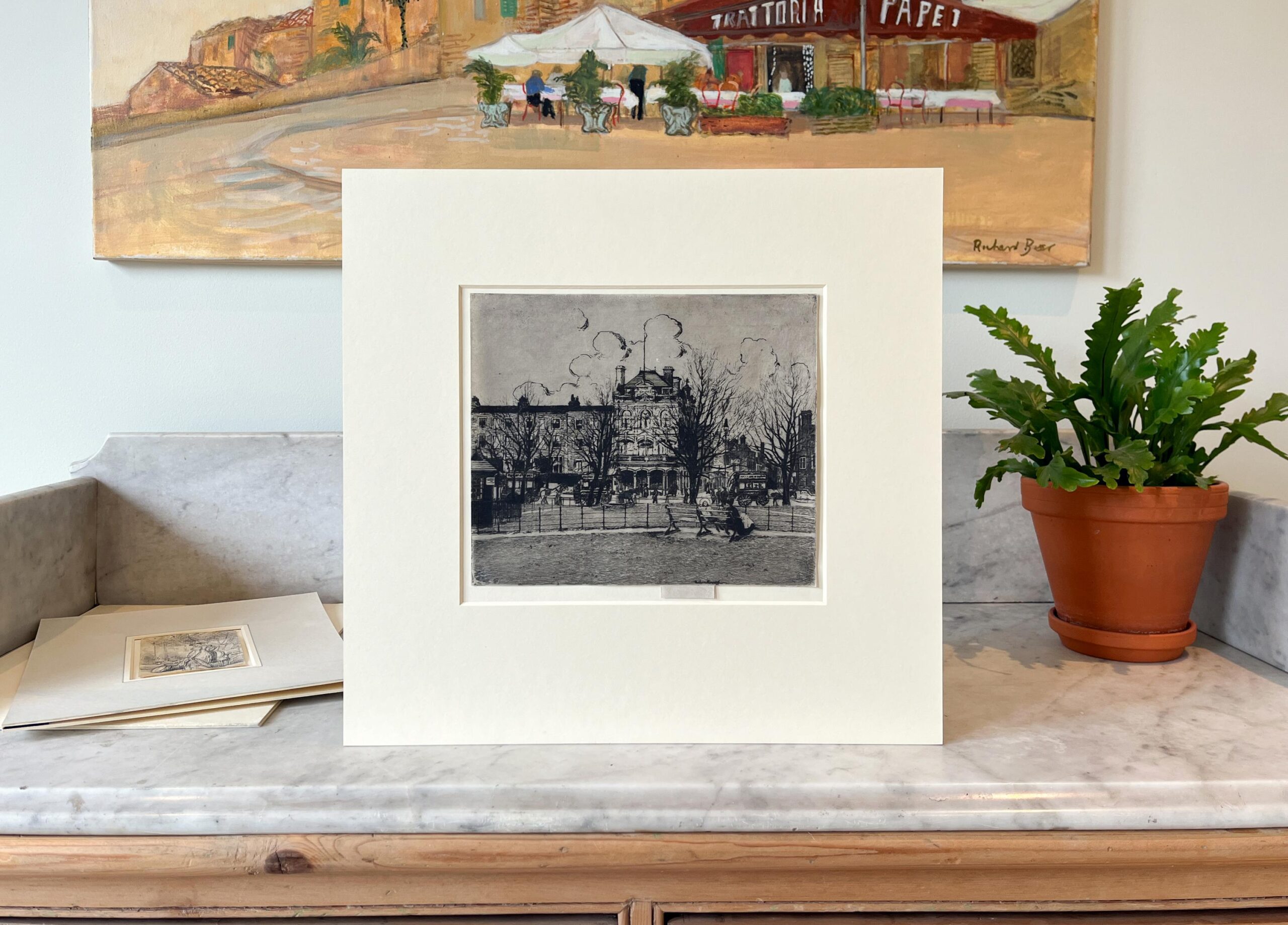 Roussel, Theodore Casimir (1847 – 1926) – London; ‘Parson’s Green ...